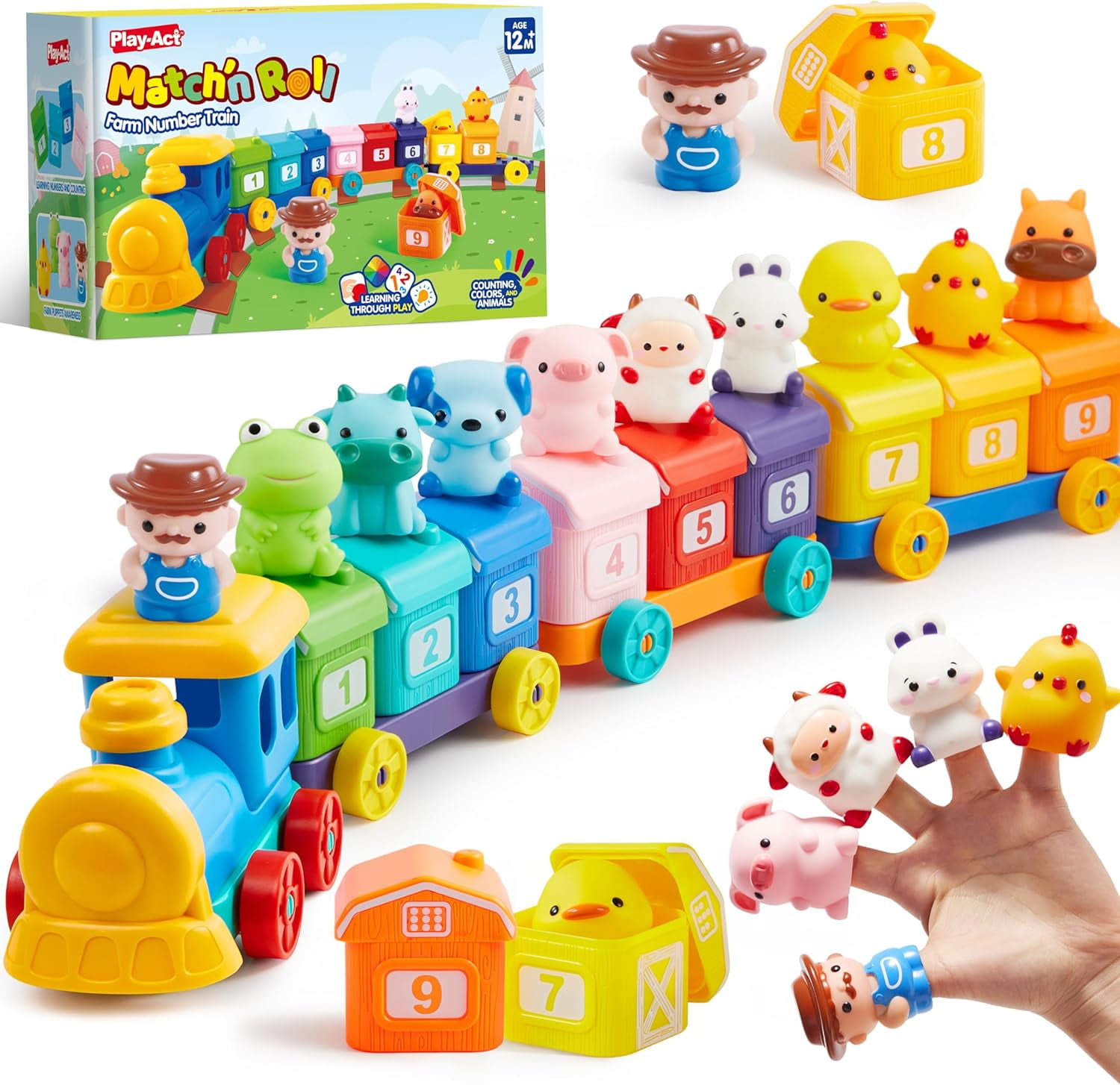 Learning Toy for Toddlers 1 2 3 Years Old, Counting, Matching & Sorting ...