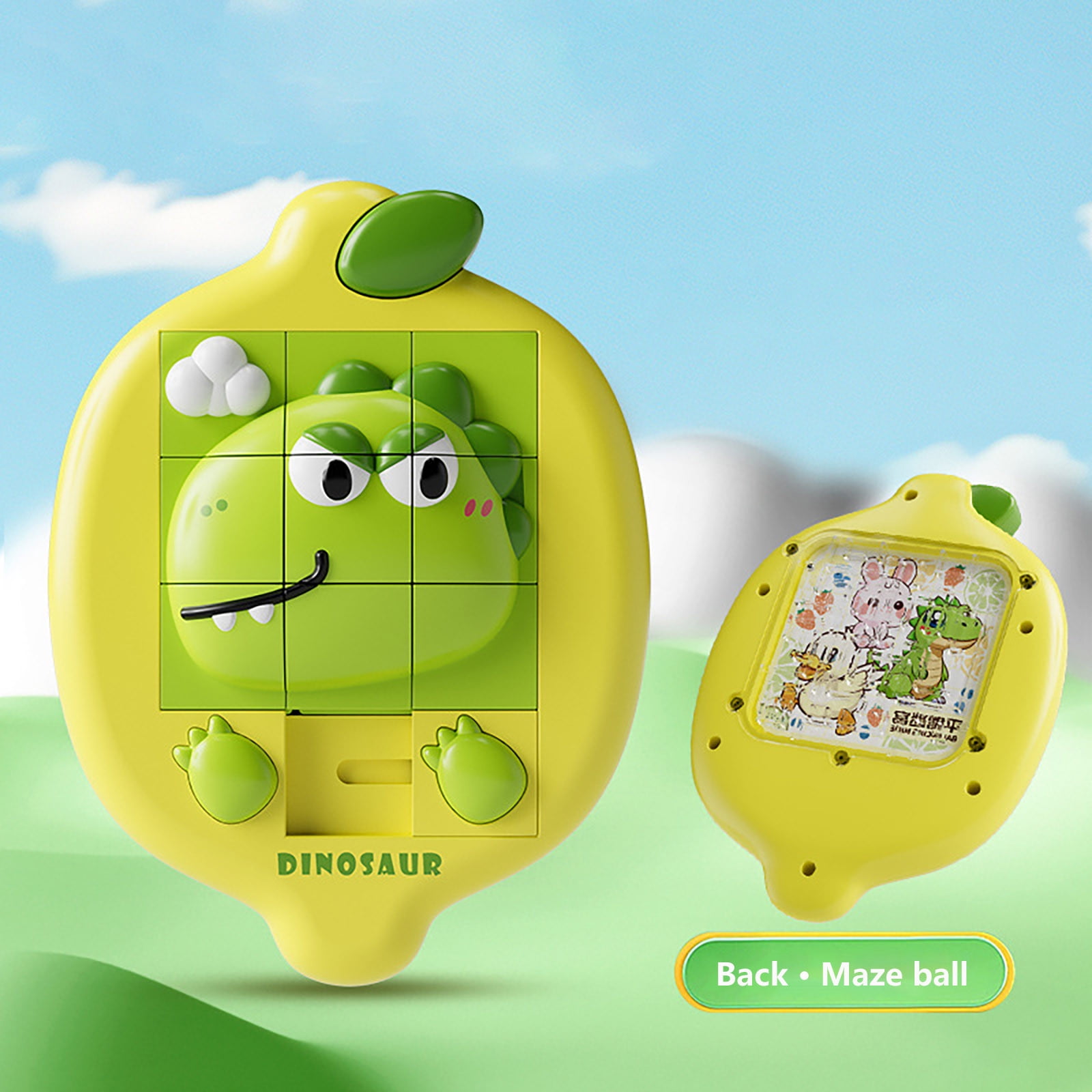 Learning Toys Slide Puzzle Color & Shape Matching Brain Teasers Logic ...