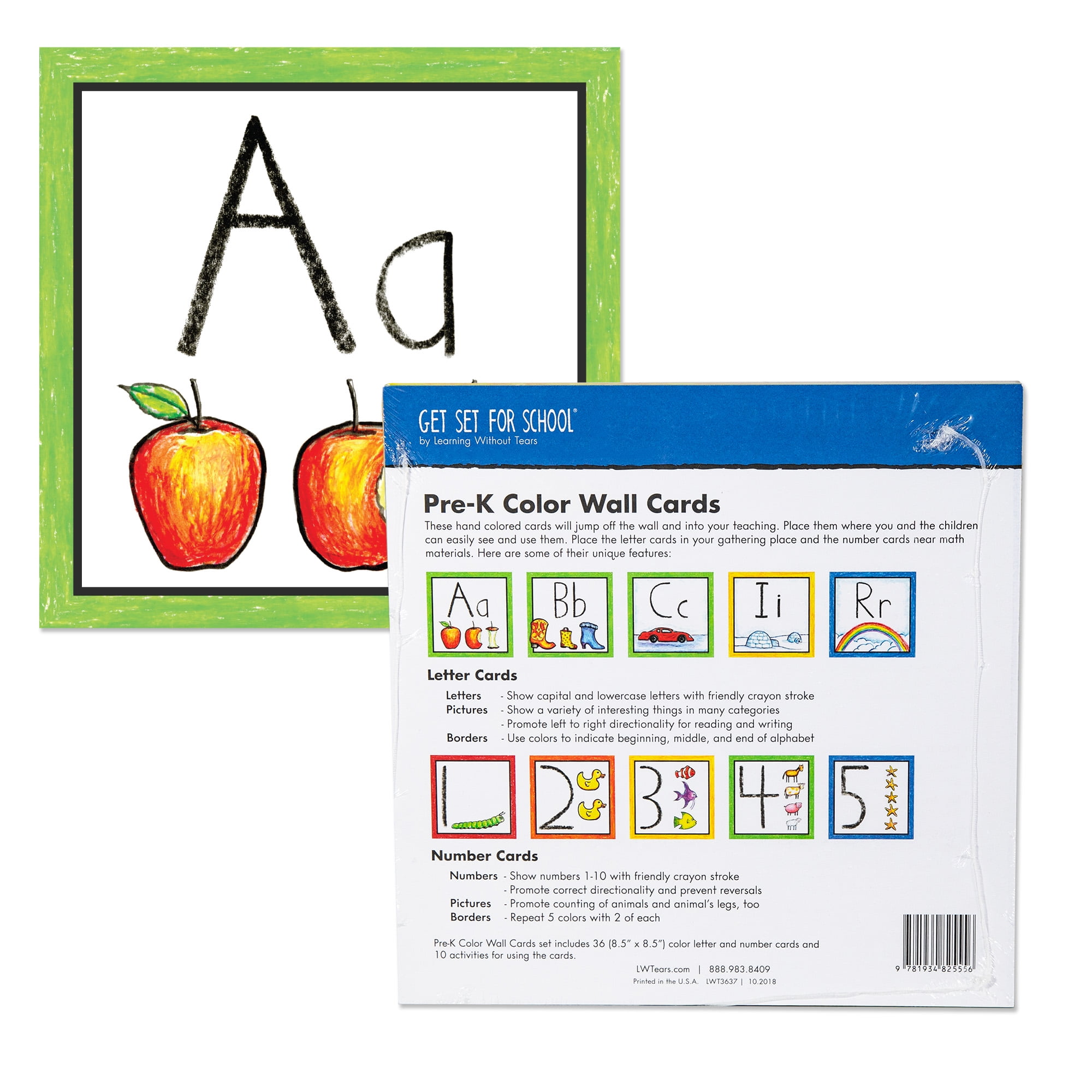 Learning Without Tears Color Wall Cards - Pre-K & TK Alphabet Display ...