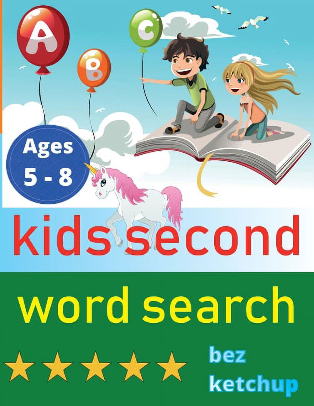 Learning Word Search kids second word search: Easy Large Print Word ...