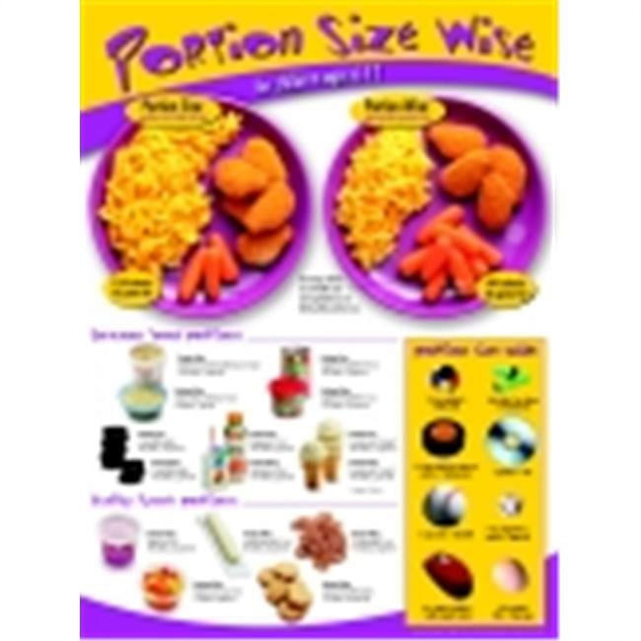 Learning Zonexpress Kids Portion Size Wise Poster - 18 x 24 in. - Grade ...