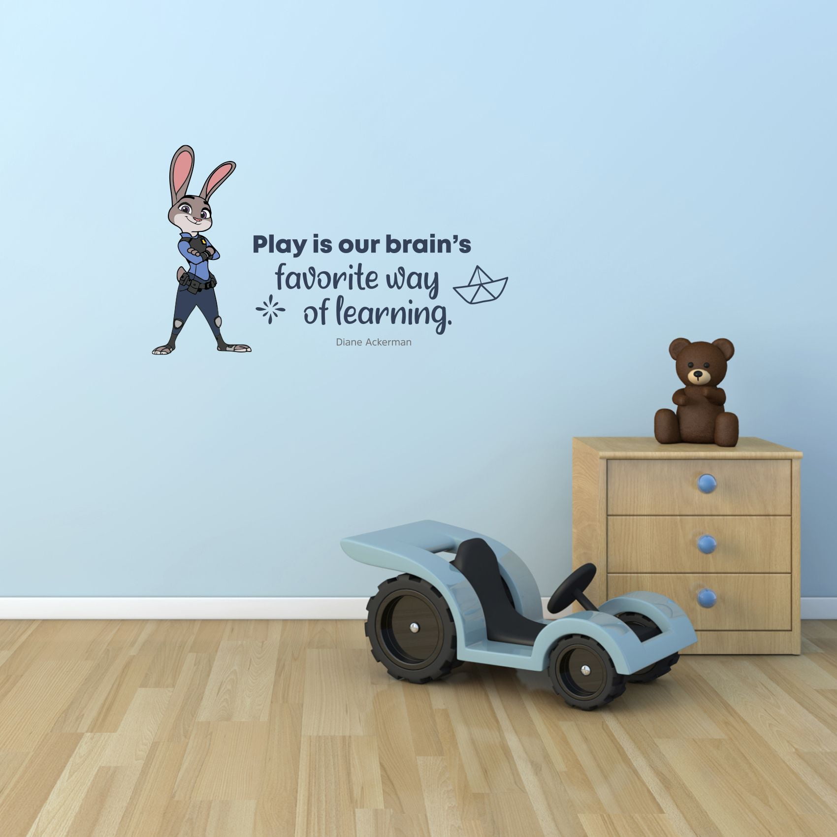 Learning Zootopia Life Quote Cartoon Quotes Decors Wall Sticker Art ...