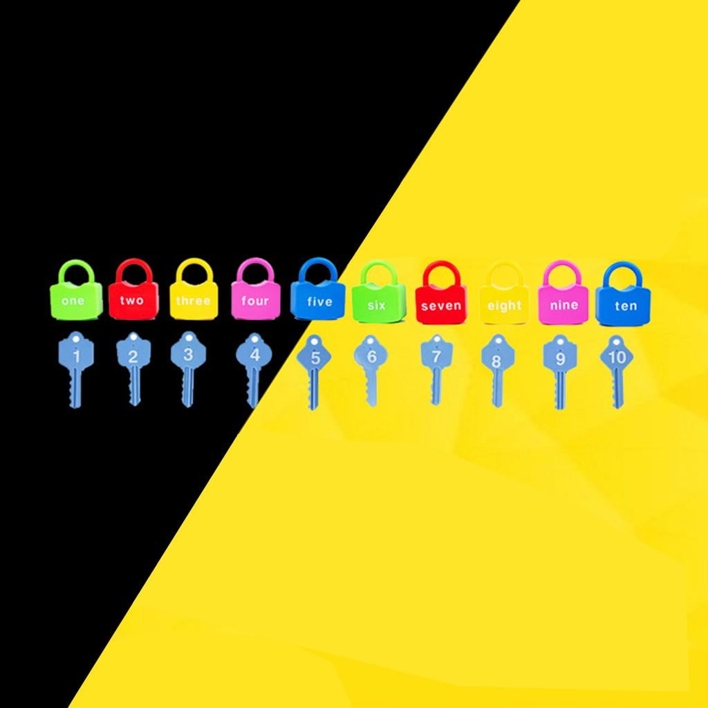 Learning al Toy Locks & Keys Set Matching & Counting Keys Motor Skill ...