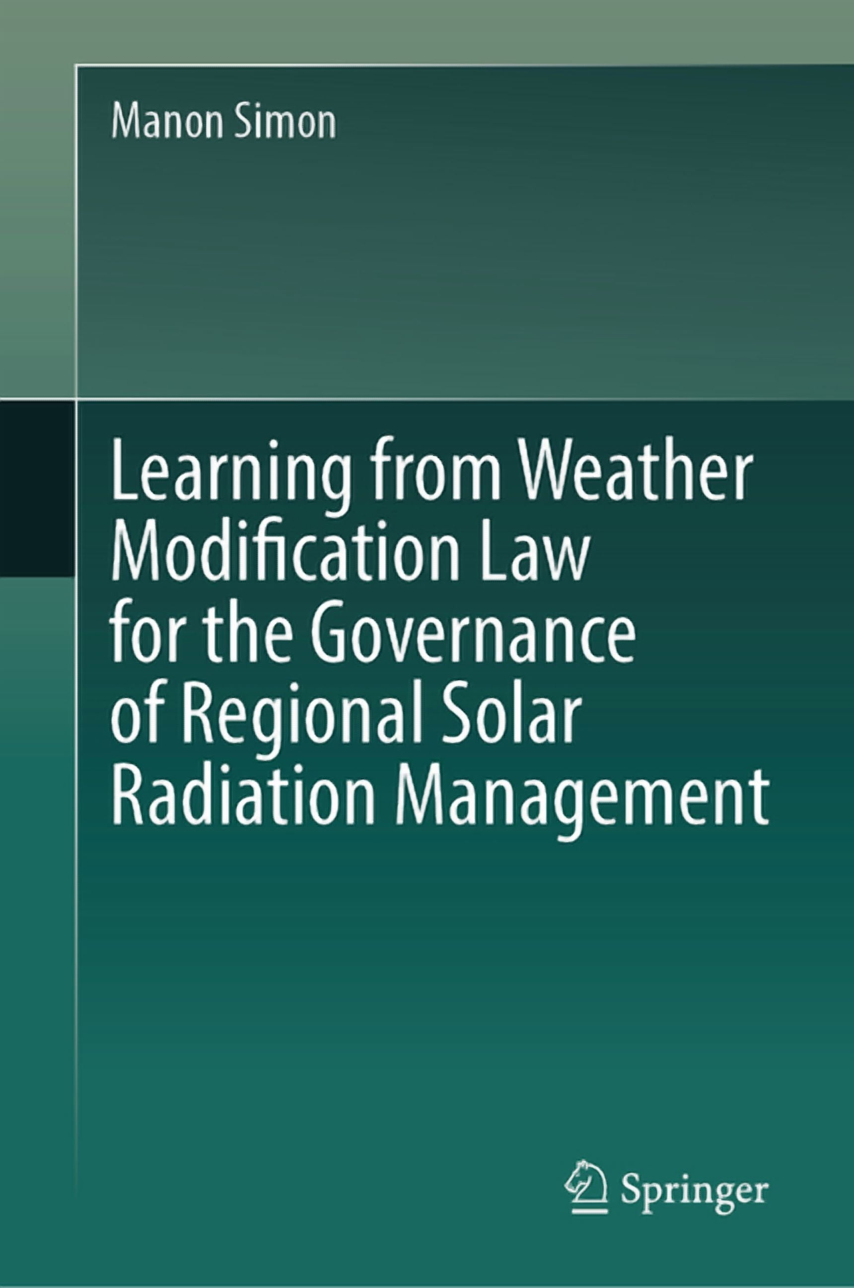 Learning from Weather Modification Law for the Governance of Regional ...