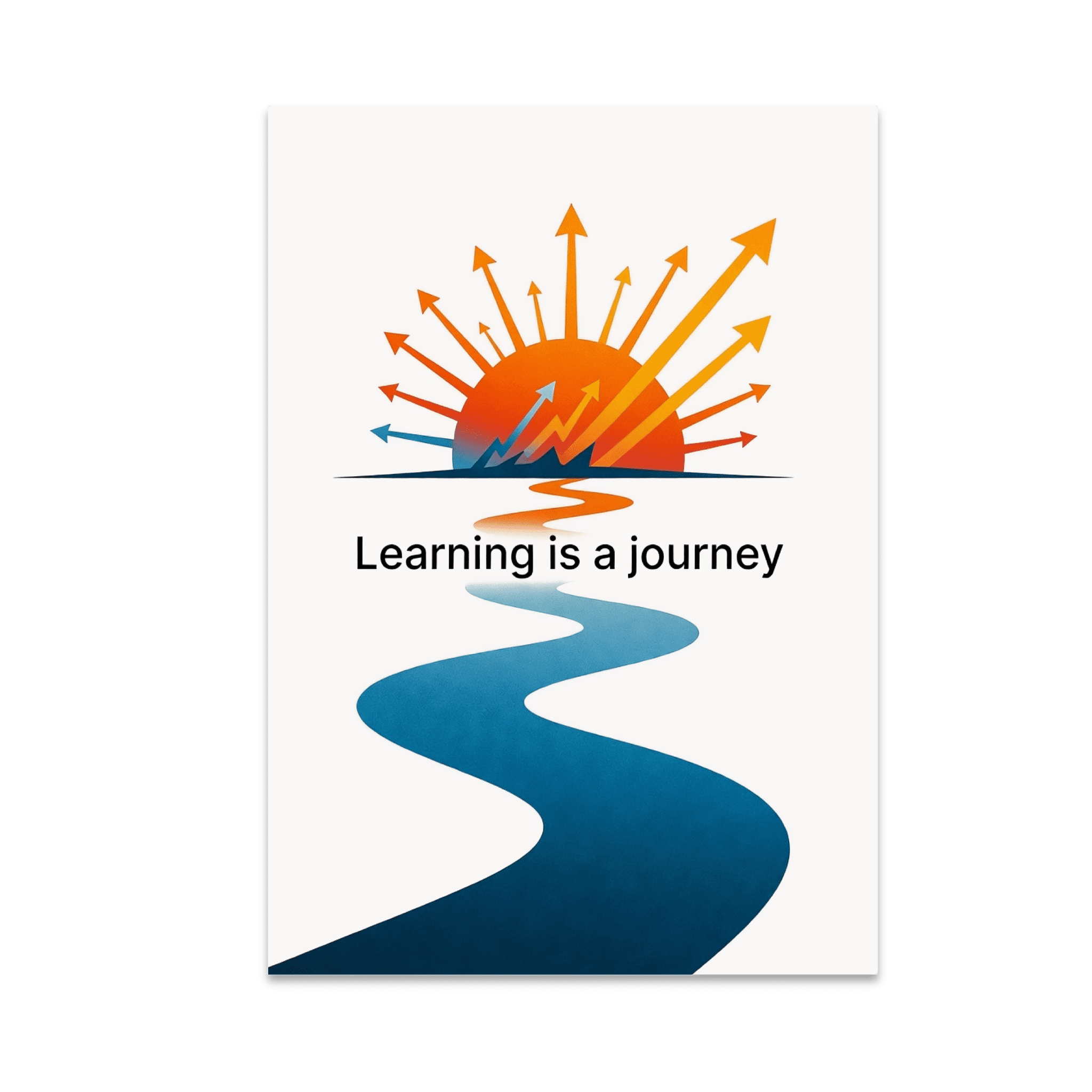 Learning is a Journey Art - Professional Growth Mindset - 13x19 Poster ...