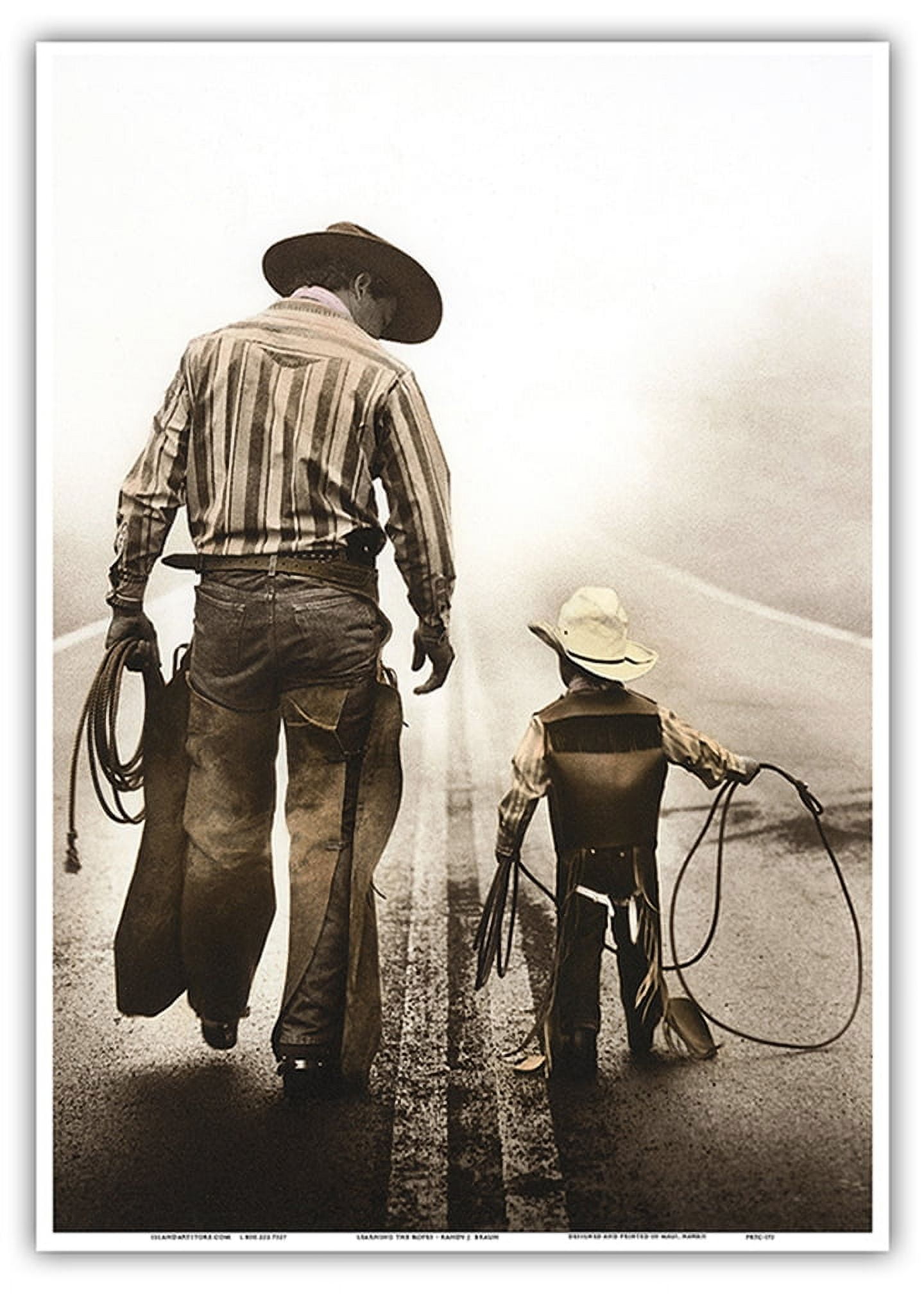 Learning the Ropes - Hawaiian Cowboy (Paniolo) Teaches His Son ...