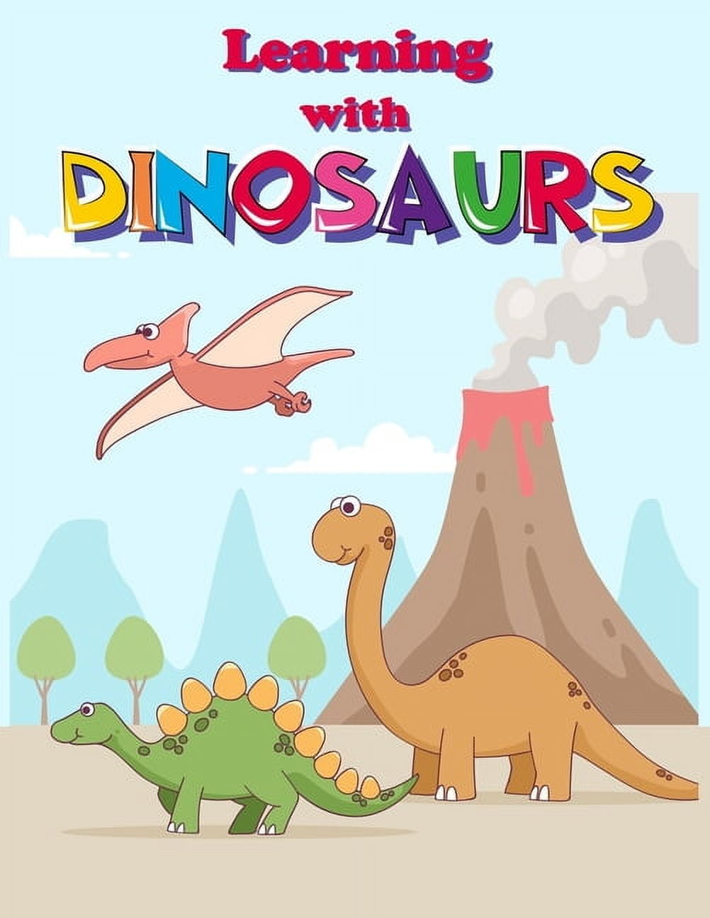 Learning with Dinosaurs: Preschool number tracing and Fun Activity Book ...