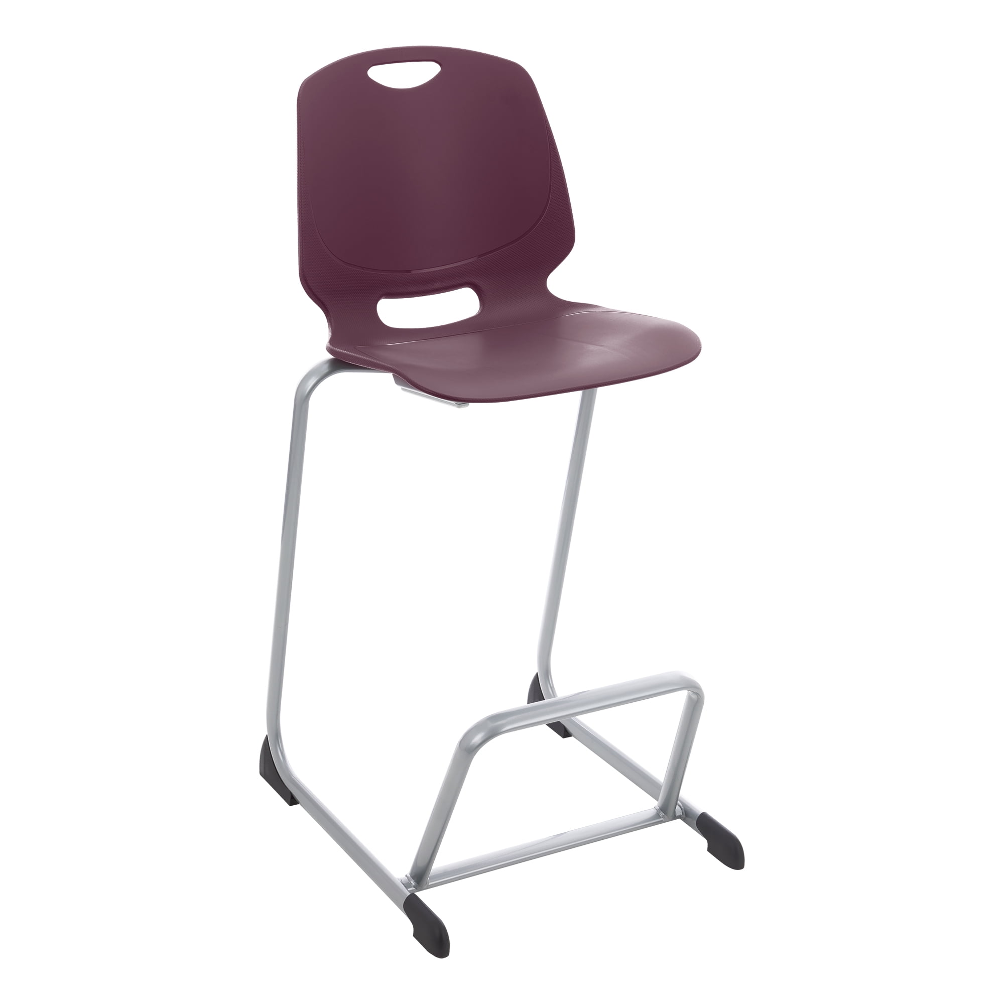 Learniture Academic Media Stack Chair- Eggplant (Pack of 2) - Walmart.com