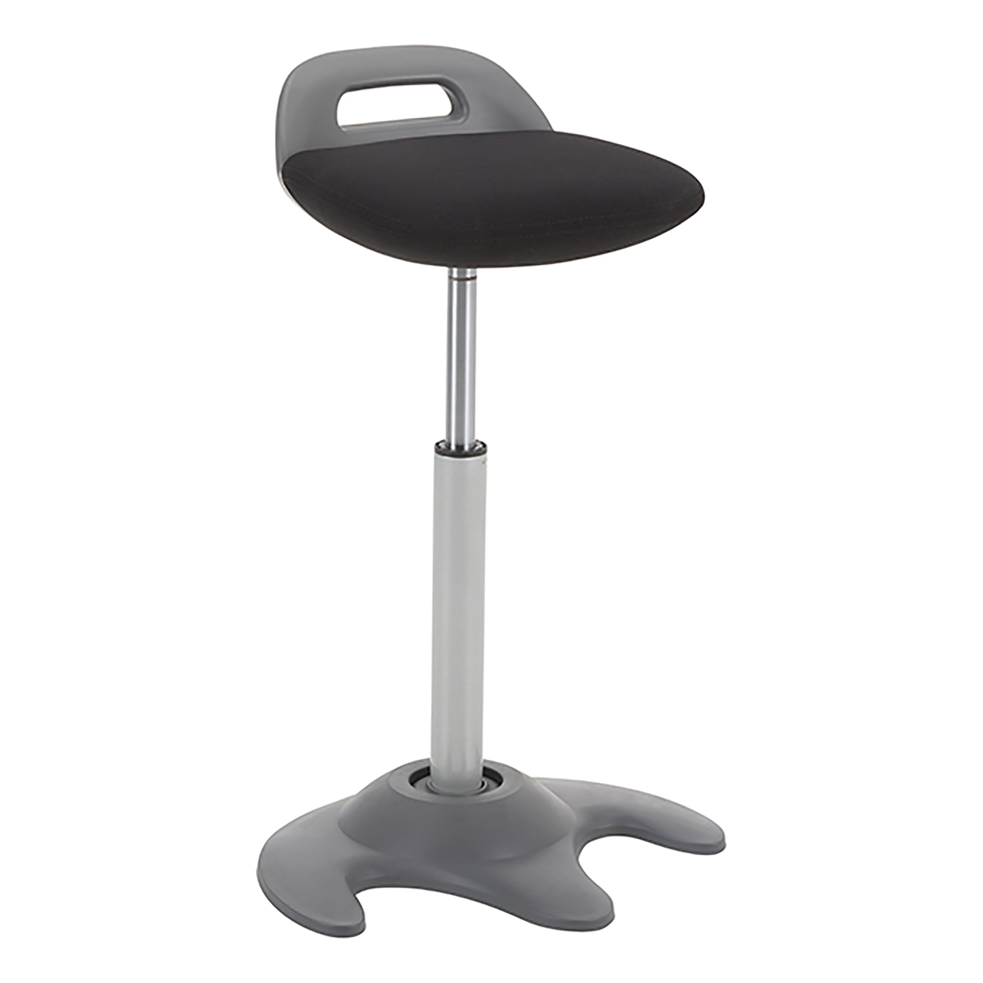 Learniture Sit-to-Stand Active Motion Perch Stool with low back, Black ...