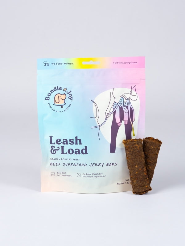 Leash & Load Beef Superfood Jerky Bars 5oz - Walmart.com