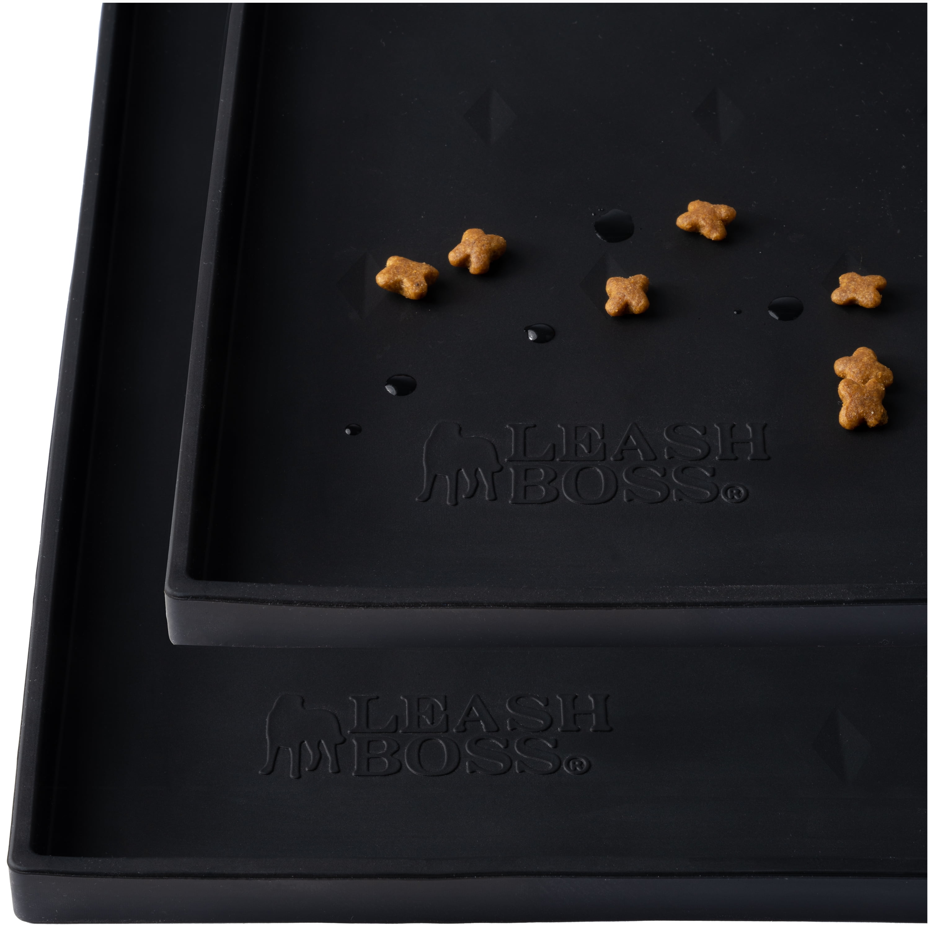 Leash Boss Dog Mat, Silicone Waterproof Tray for Food and Water Bowls ...