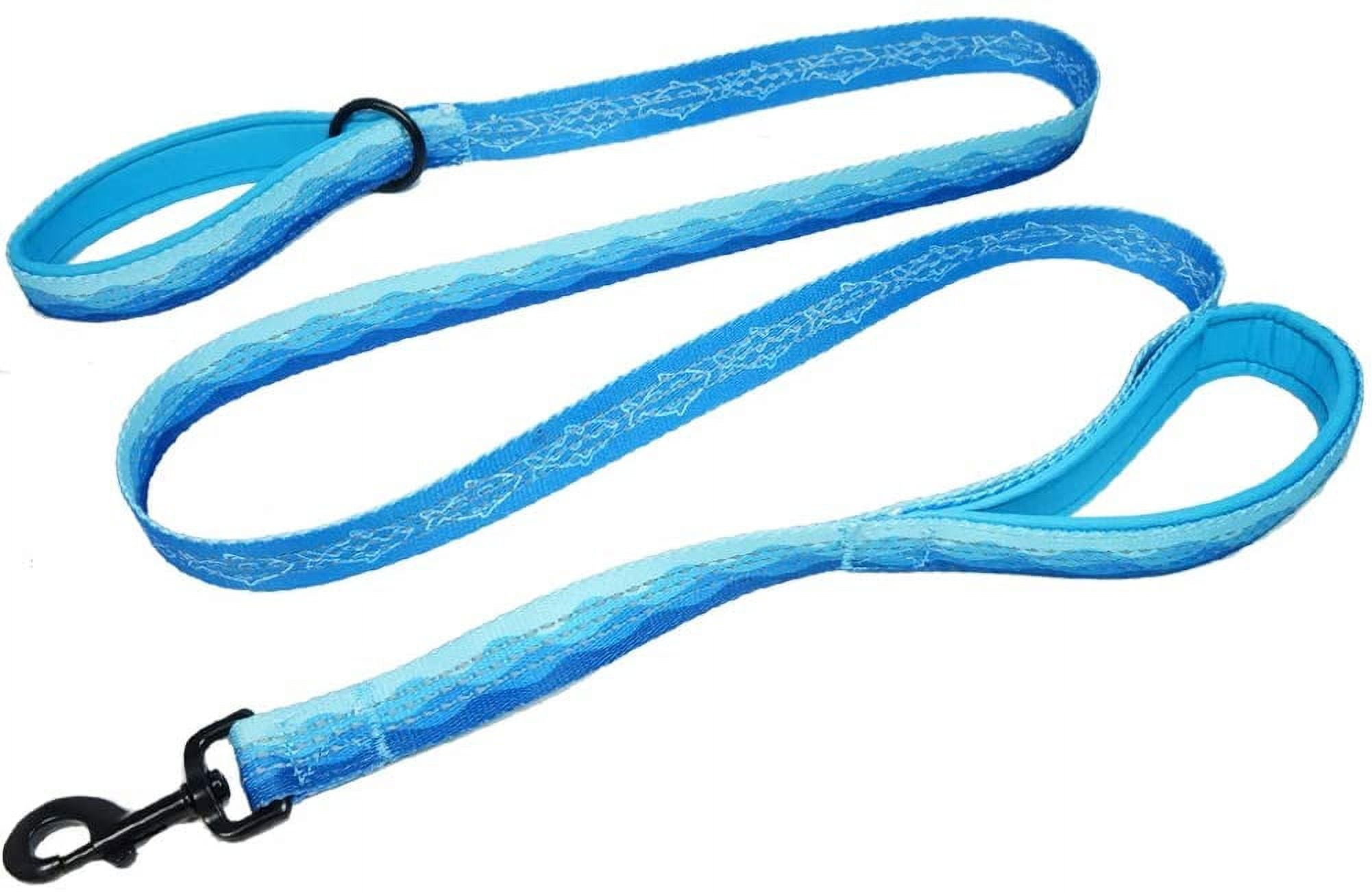 Leashboss Double Handle Dog Leash, Pattern Collection, 6Ft Reflective ...