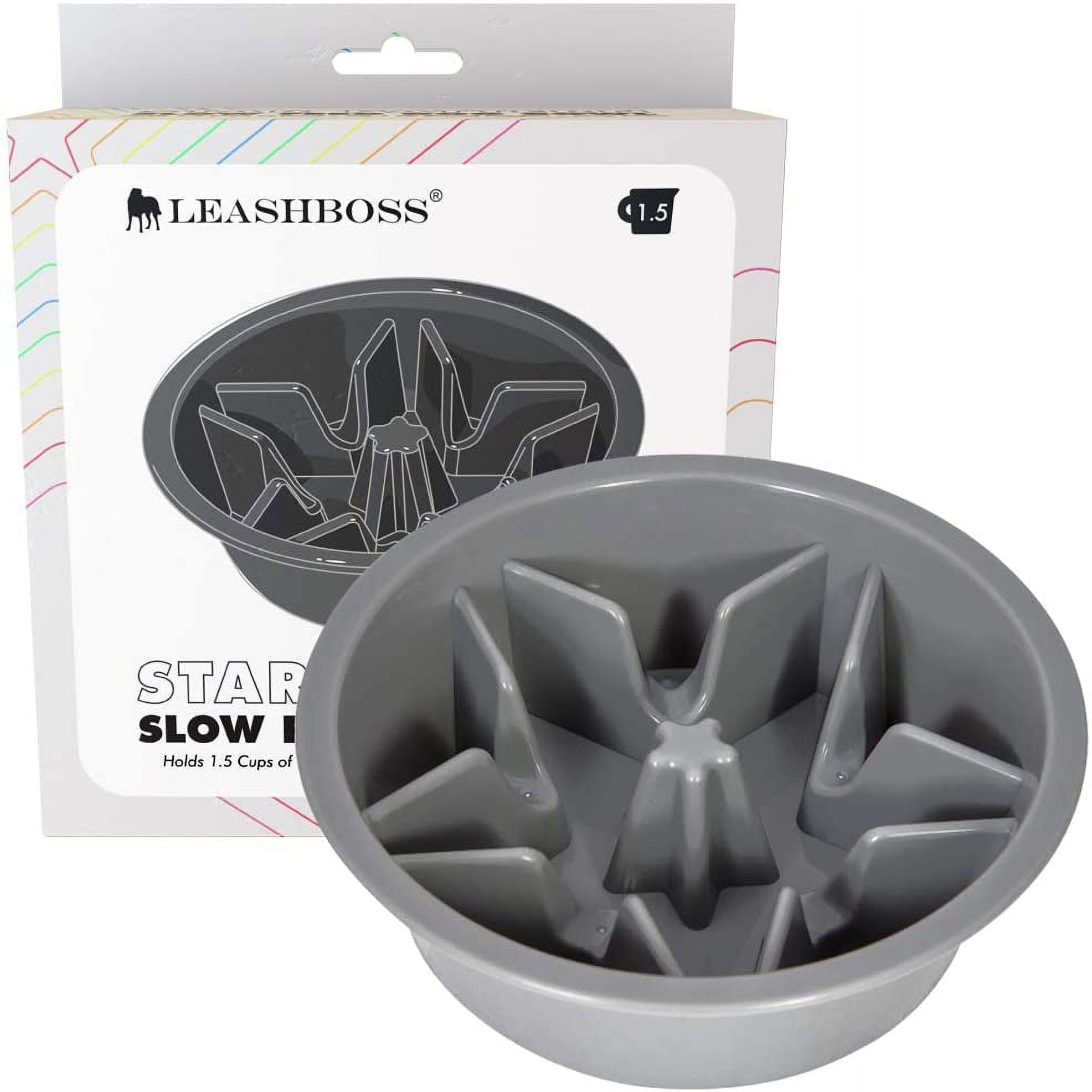 Leashboss | Slow Feed Dog Bowl for Raised Pet Feeders | Maze Food Bowl ...
