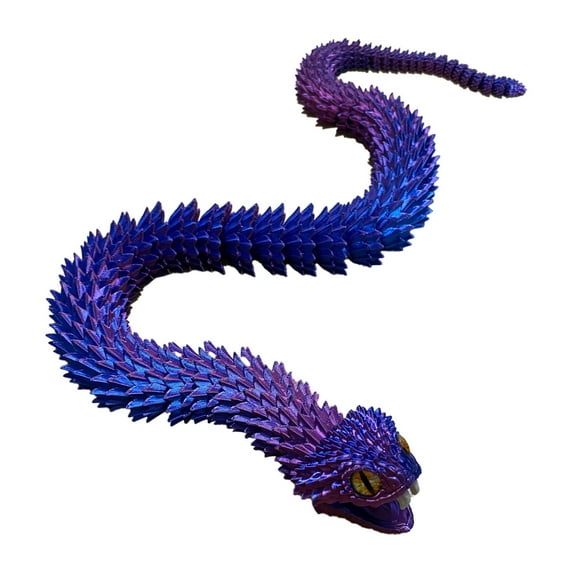 Leatfisat 23.6'' 3D Printed Snake,3D Printed Animals,Like Movable Snake ...