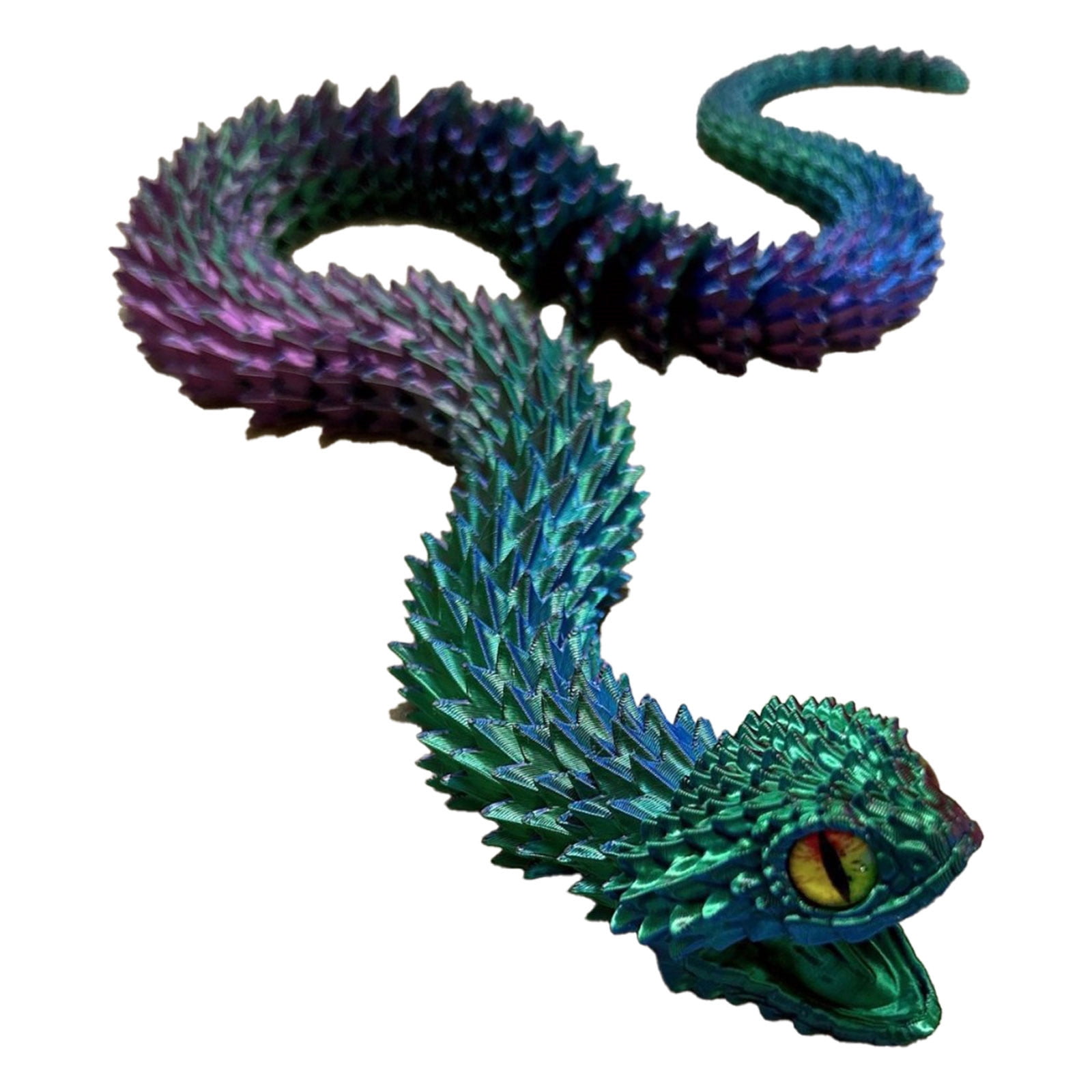 Leatfisat 23.6'' 3D Printed Snake,3D Printed Animals,Like Movable Snake ...