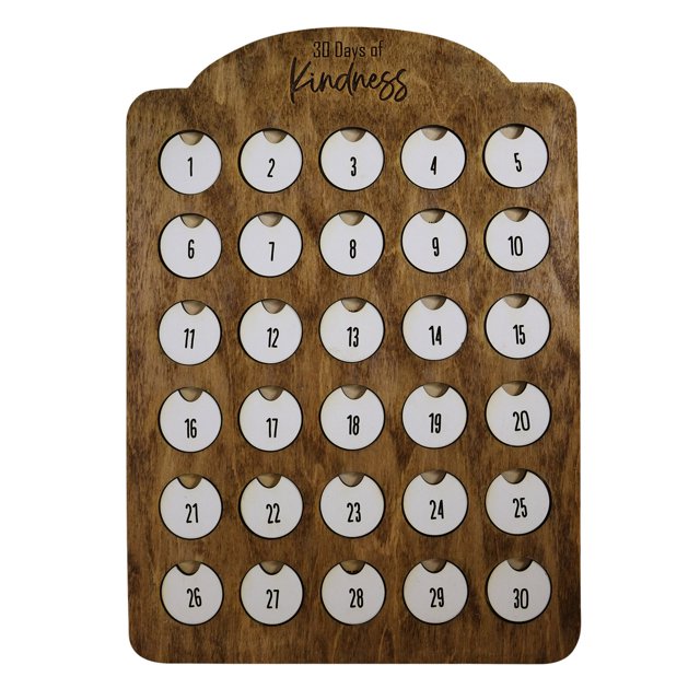 Leatfisat 30 Day Advent Calendar | Random Interactive Calendar | Wooden ...