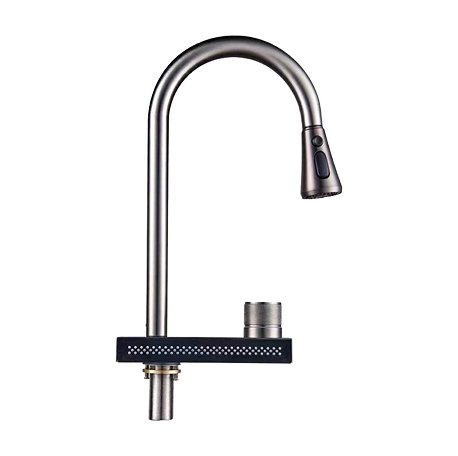 Leatfisat Kitchen Faucet With Rainfall Waterfall Wash Brass Single Hole ...