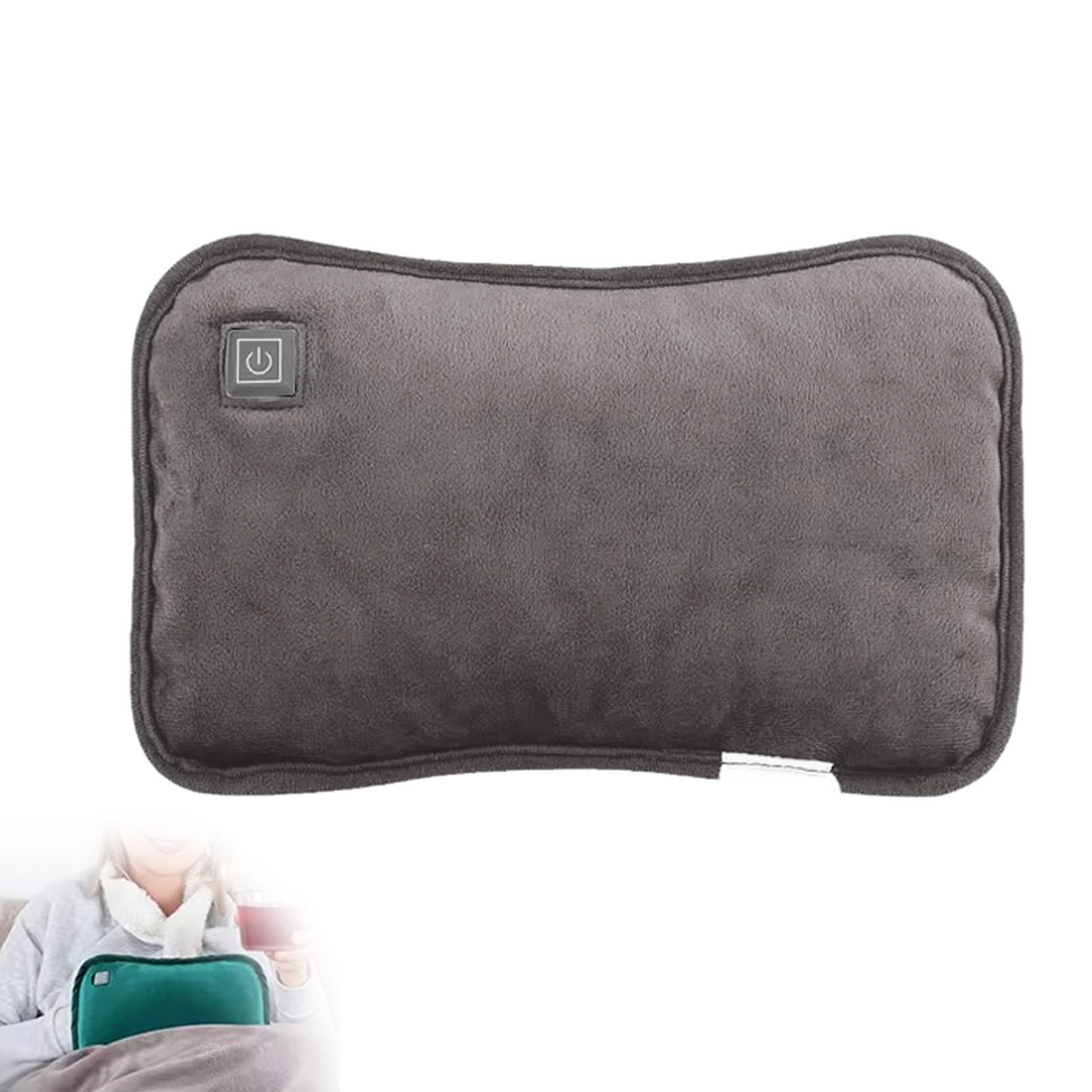 Leatfisat Usb Rechargeable Hot Water Bottle With Flannel Cover ...