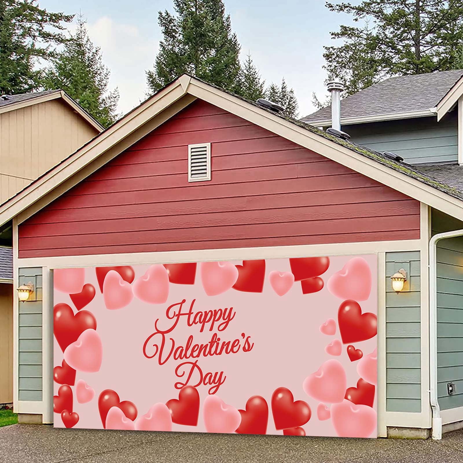 Leatfisat Valentine'S Day Garage Door Decoration Valentine'S Day Garage ...