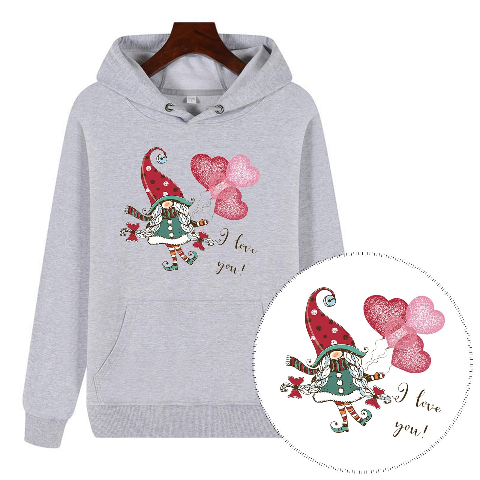 Leatfisat Valentine'S Day Heat Transfer Roll 1 Pcs Old Man Love Heart ...