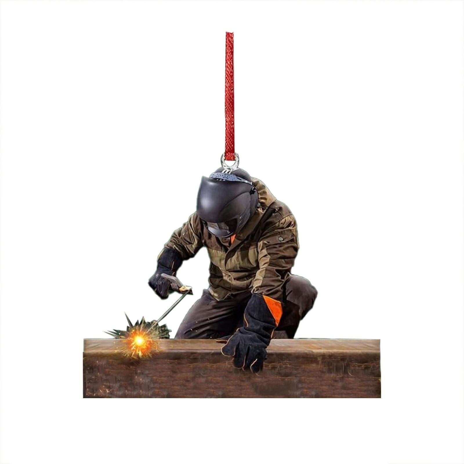 Leatfisat Welder Spark Christmas Ornament, Occupational-Themed Tree ...