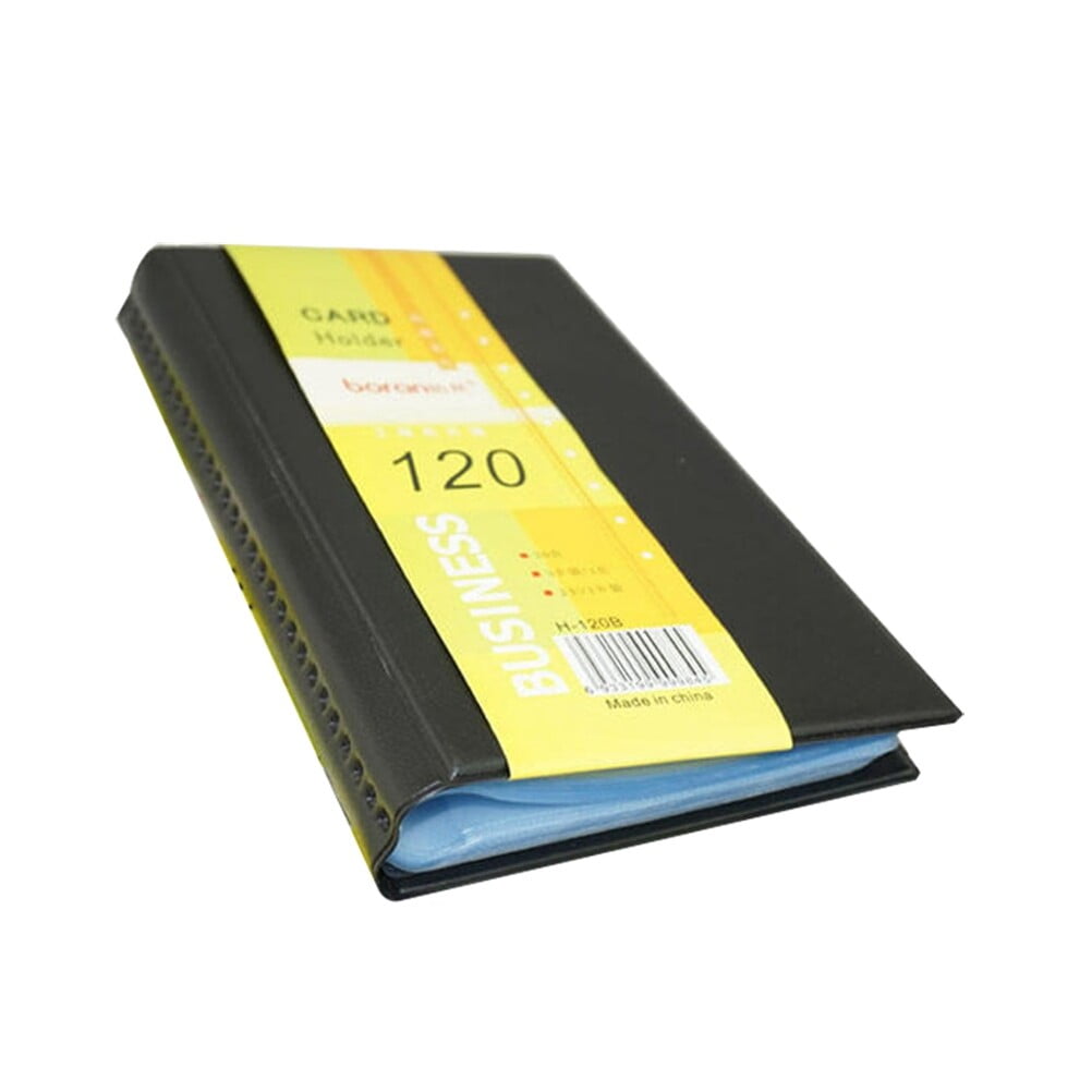 Leather 120 Cards ID Credit Holder Book Case Keeper Organizer Passport ...
