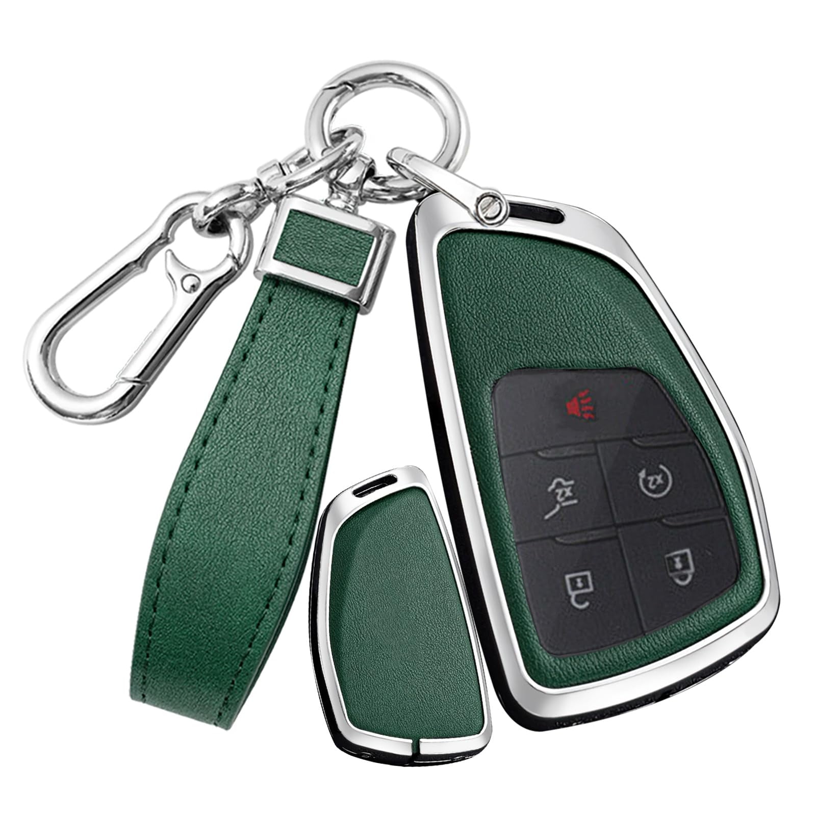 Leather 3/4/5/6 Button Smart Key Fob Cover Fit for Buick Envision Avenir 2024 Fit for Chevy ...