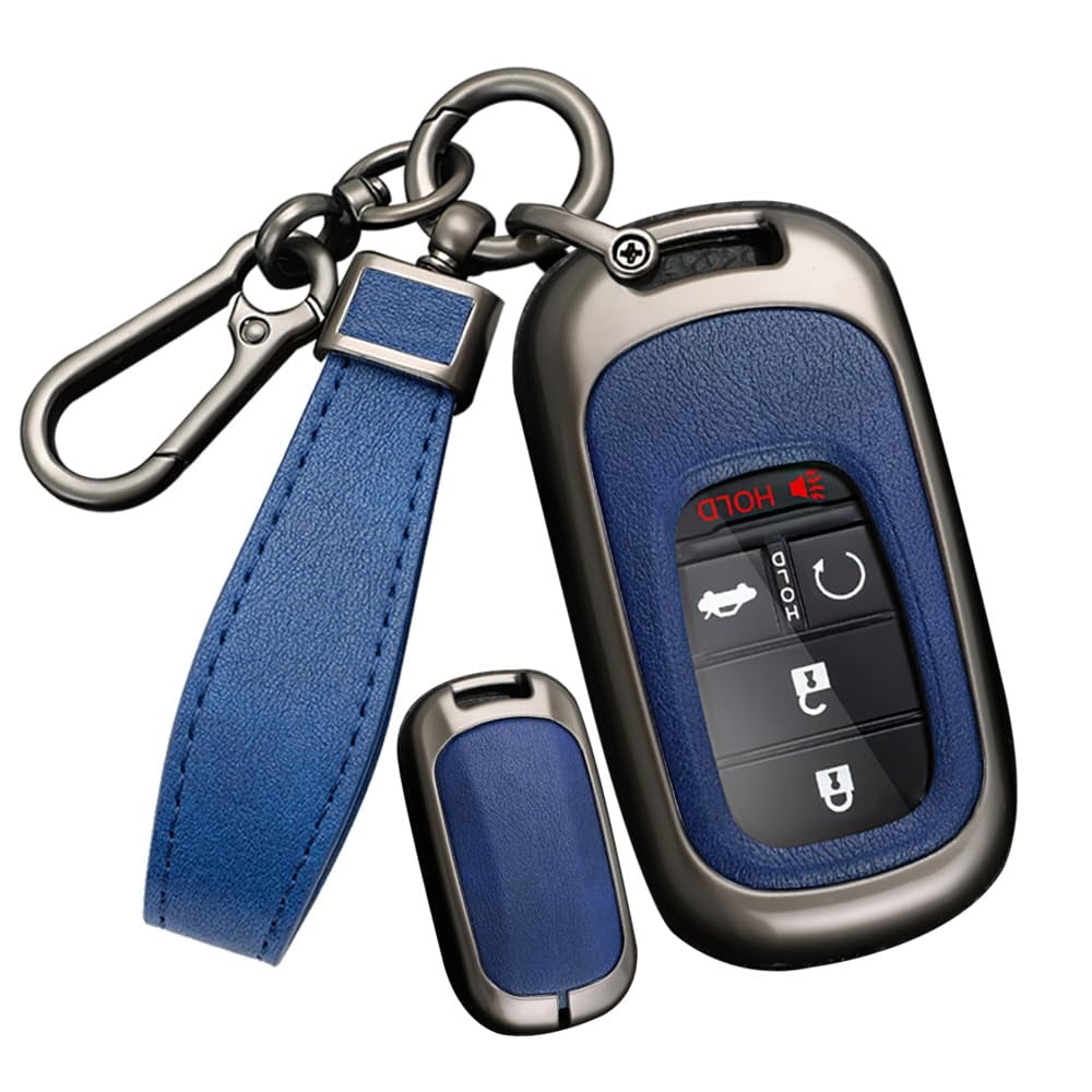 Leather 3/4/5 Button Key Fob Cover Fit for Honda Civic 2022 2023 2024 ...