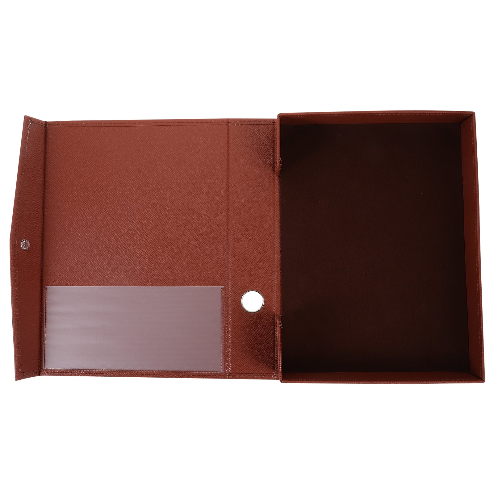 Leather A4 Regular Accounting Voucher Contract File Box Document ...