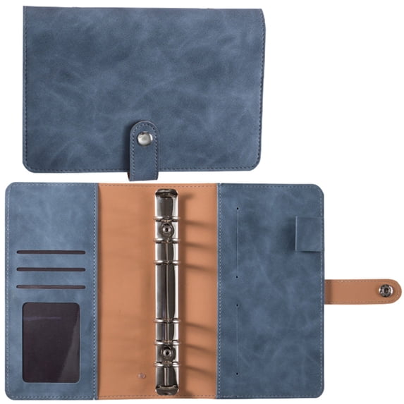 Leather A6 Binder 6 Ring Binder Notebook - Refillable Notebook A6 ...