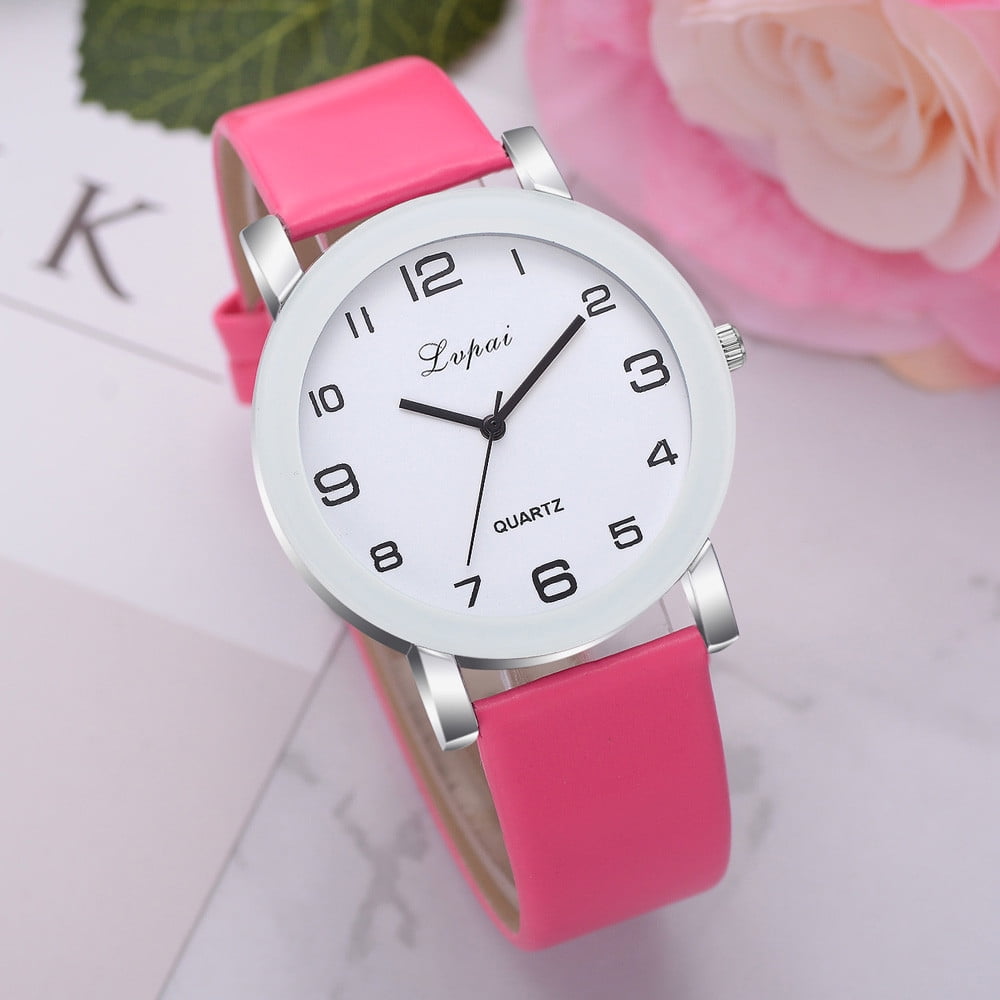 Leather Analog Casual Watch Quartz Watch Band Wrist Women's Women's ...