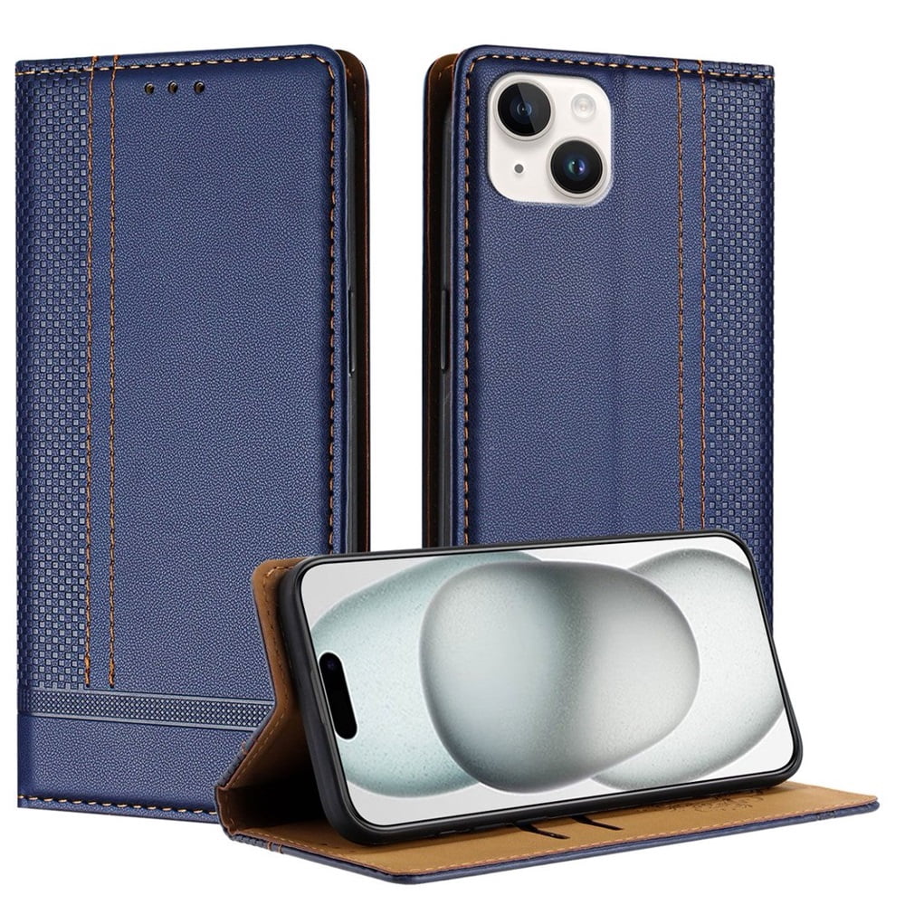 Leather For Apple iPhone 13 Mini 5.4-inch Case , Stitching design Flip ...