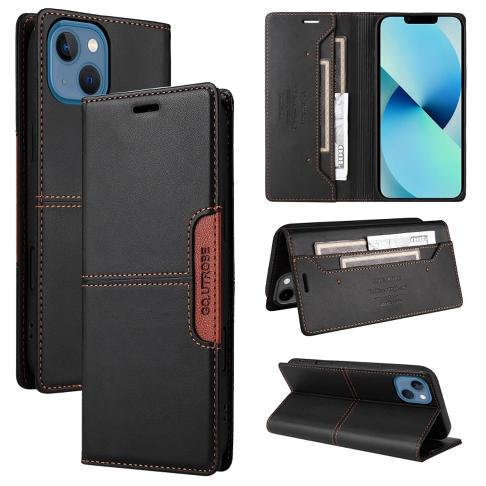 Leather For Apple iPhone 15 Plus / 14 Plus 6.7-inch Case , RFID ...