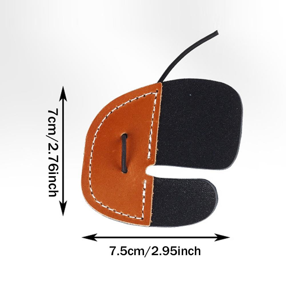 Leather Archery Finger Tab Guard Bowstring Protector Gear Tarcae Bow ...