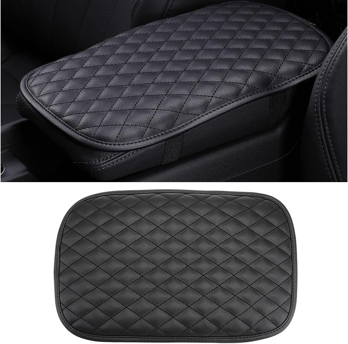 Leather Armrest Pad for Most Vehicles, Console Protection Memory Foam ...
