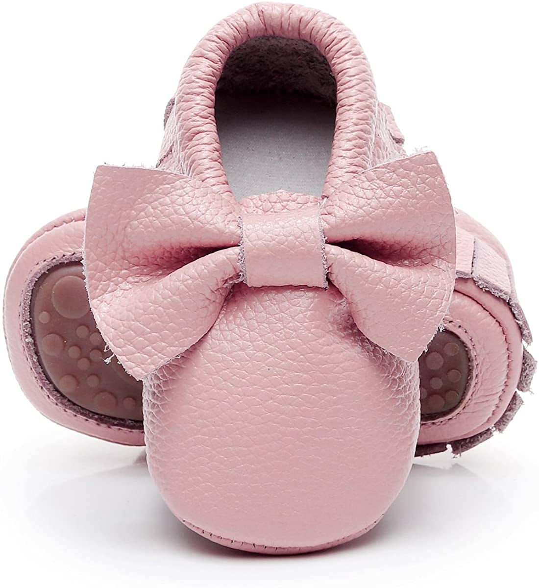 Leather Baby Moccasins Hard Soled Tassel Crib Toddler Shoes for Boys ...