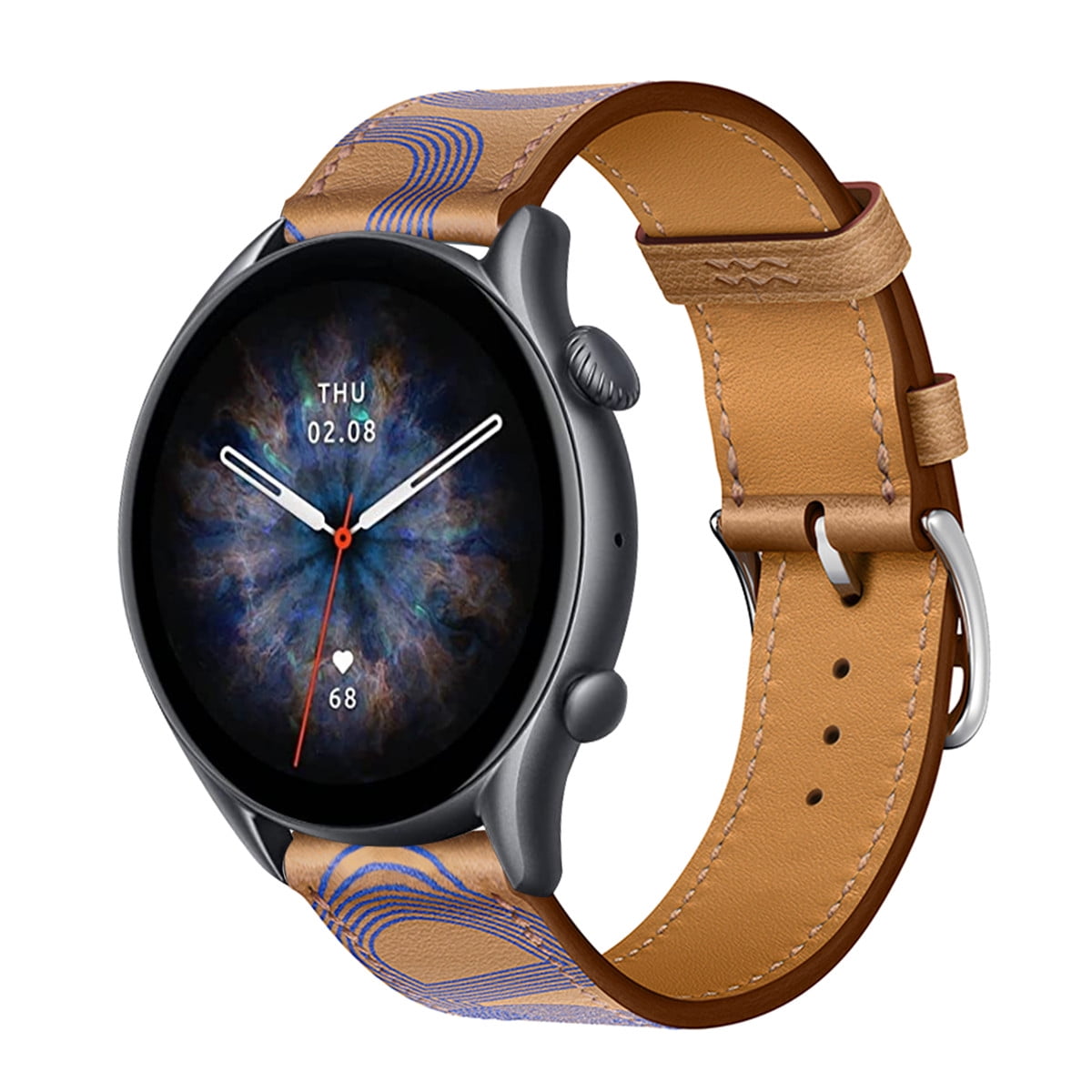 Leather Bands Compatible with Amazfit GTR 3 Pro/ GTR 3/ GTR 2e/ GTR 2 ...