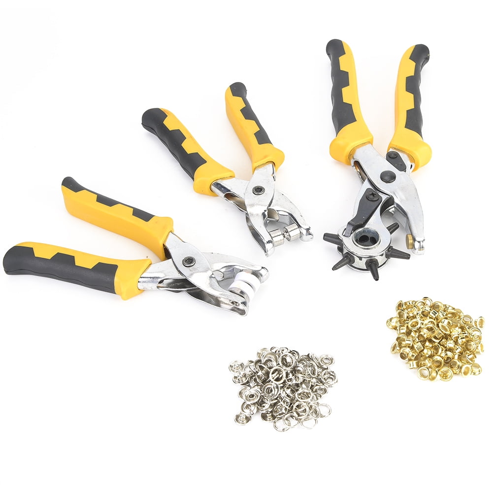 Leather Belt Hole Puncher Set with Forceps Pliers - Premium Craft Tools ...