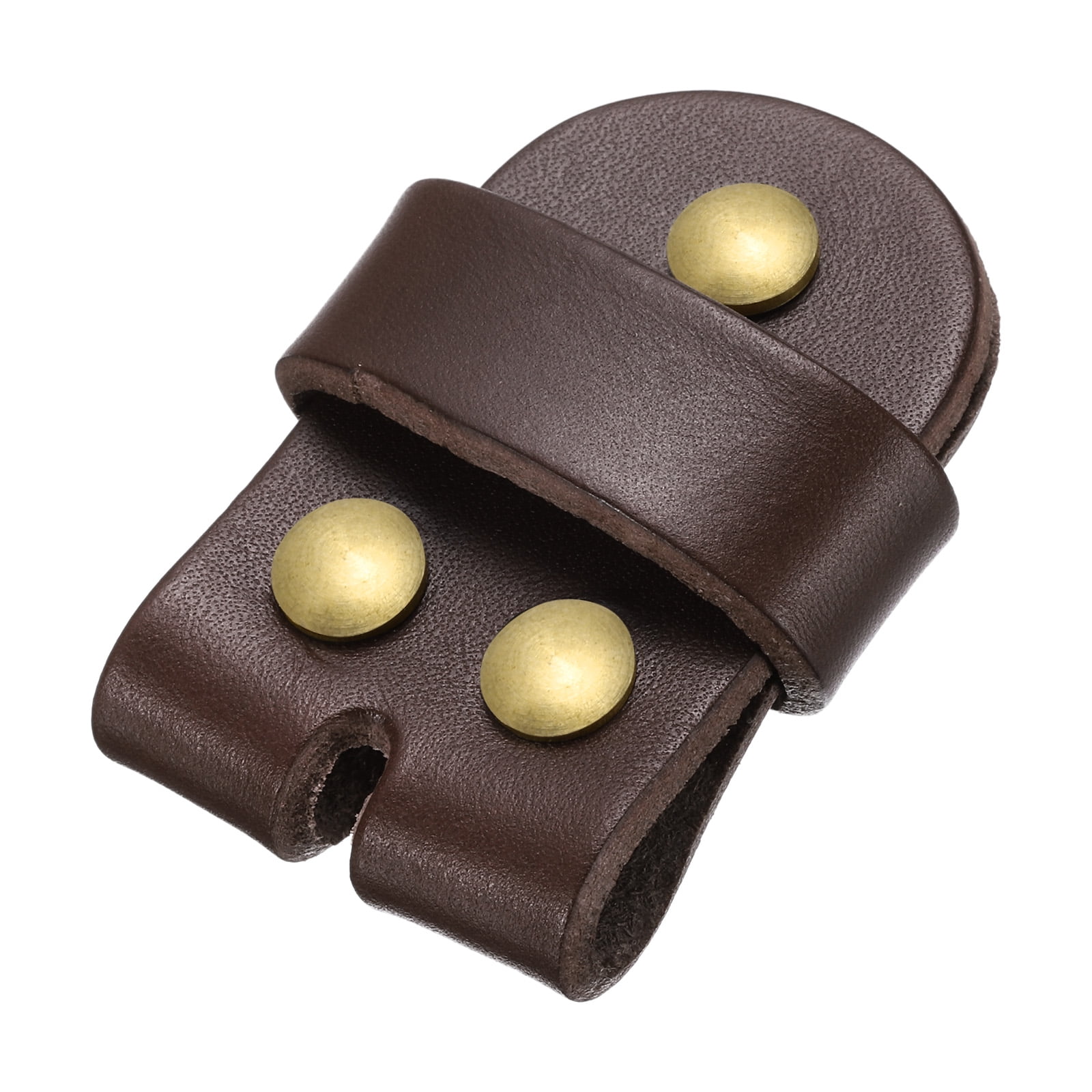 Leather Belt Pin Buckle with Rivets, 33.5mm Belt Head Connection Loop ...