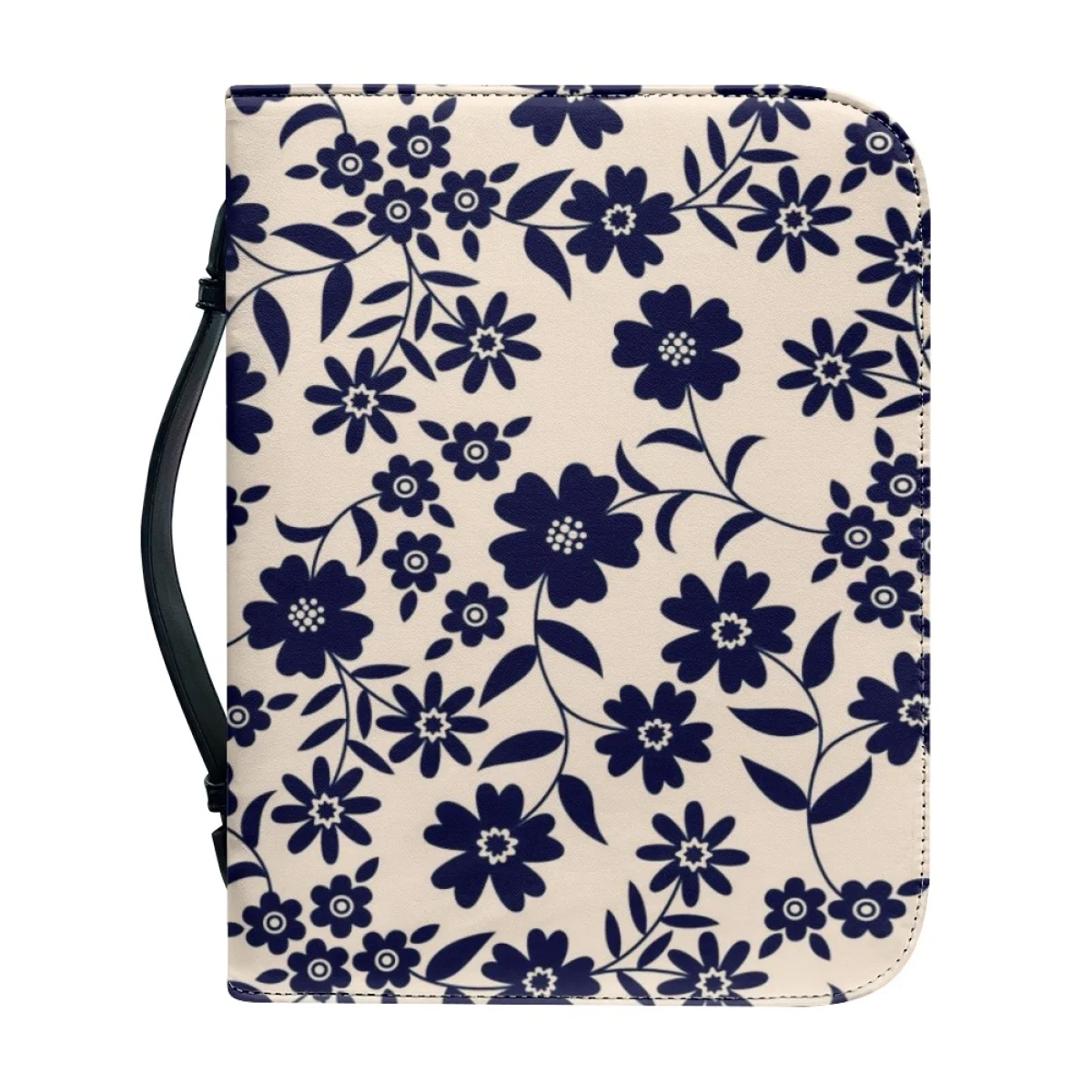 Leather Bible Cover Case for Women Art Flower Print Christianity Church ...