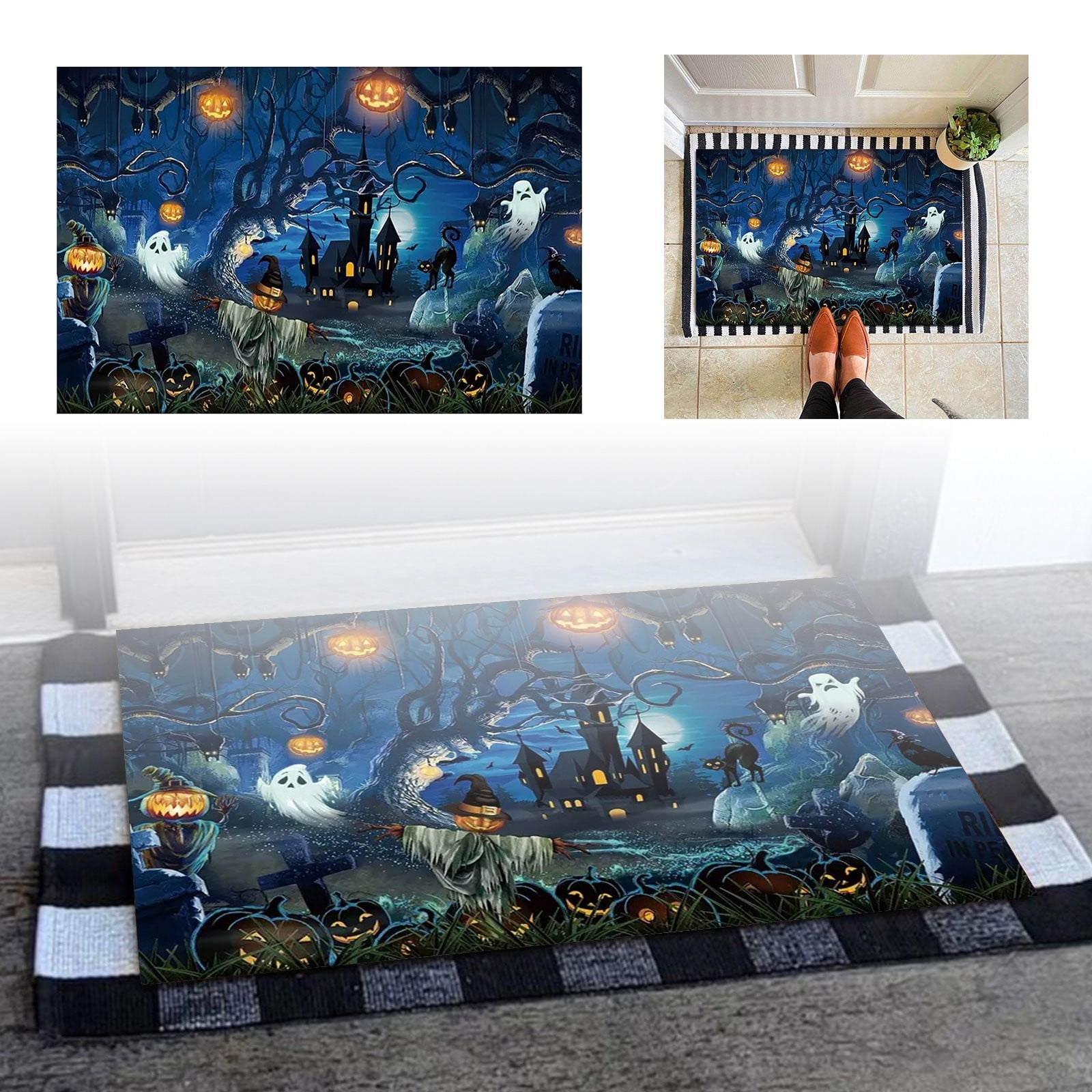 Leather Blanket Thick Knitted Throw Blanket Throw with Foot Pocket for ...