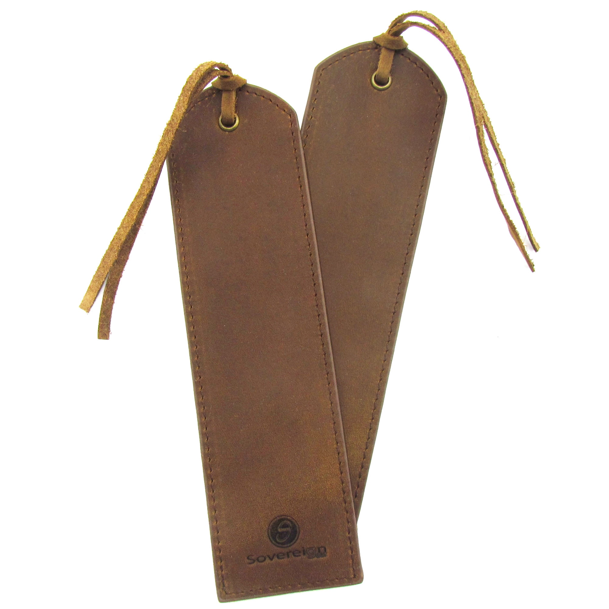 Leather Bookmarks for Men and Women | Quality Brown Mens Bookmark | 2 ...