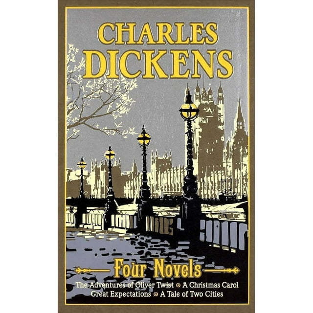 Leather-Bound Classics Charles Dickens Four Novels: The Adventures of ...