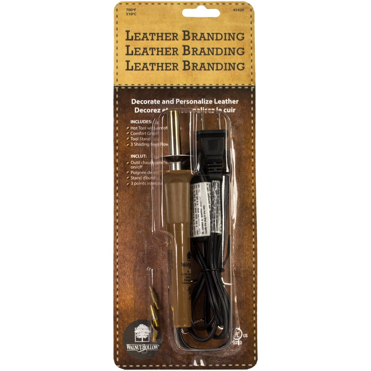 Leather Branding Tool W/3 Points - Walmart.com