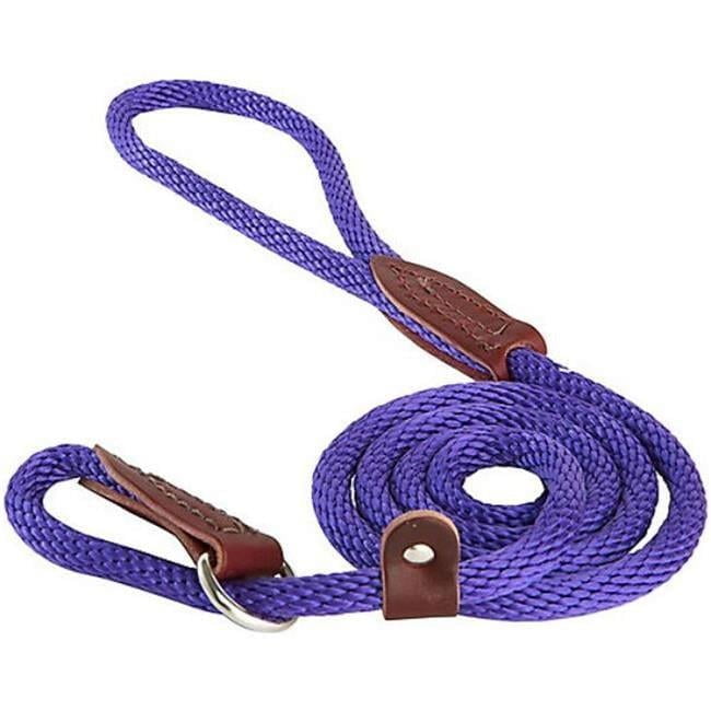 Leather Brothers 6 ft. British Slip Loop Rope Leads for Dogs - Pack of ...