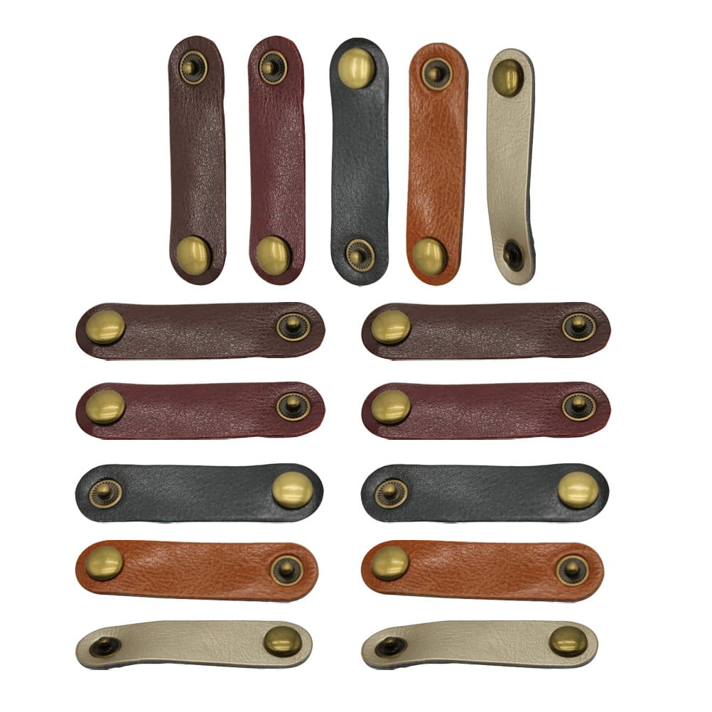 RENACLIPY Wire Organiser Leather Earphone Winder 15Pack - Walmart.com