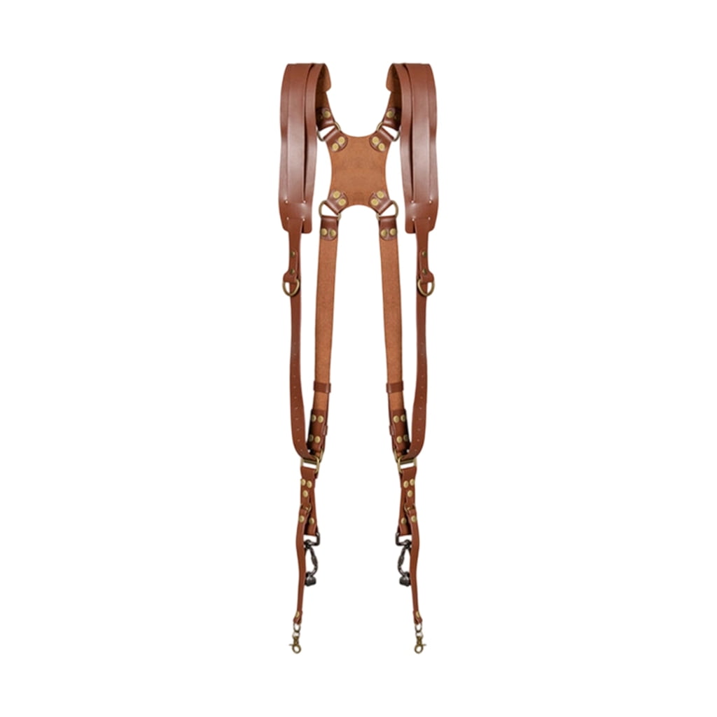 Leather Camera Harness Double Shoulder Straps For DSLR Equipment ...