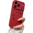 Leather Camera Protect Magnetic Phone Case for iPhone, Compatible with ...