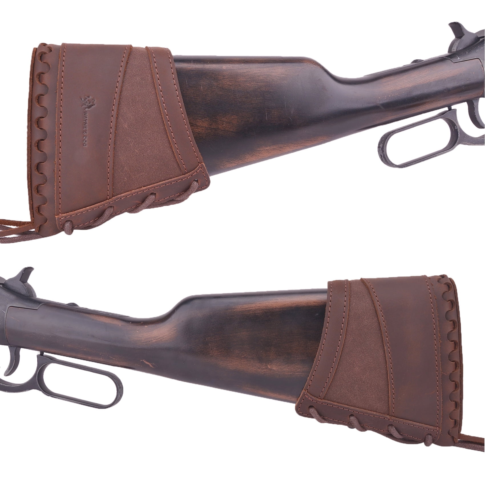 Leather Canvas Shooting Gun Recoil Pad Shotgun Buttstock Pad Protector ...