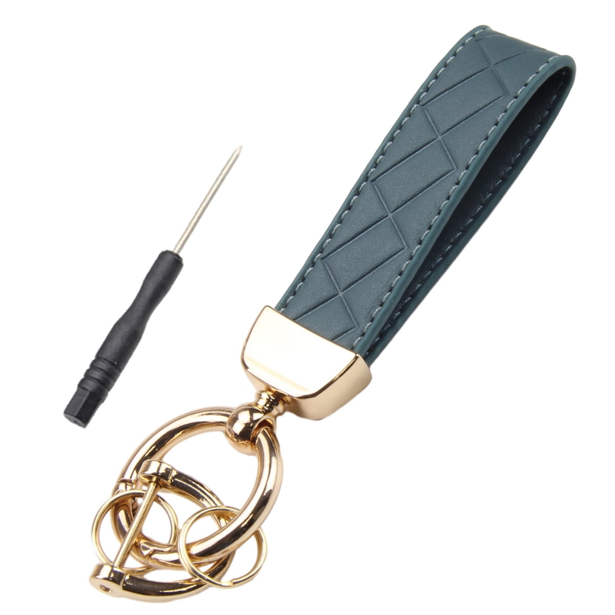 Leather Car Keychain, Universal Key Fob Keychain Leather Key Chain ...